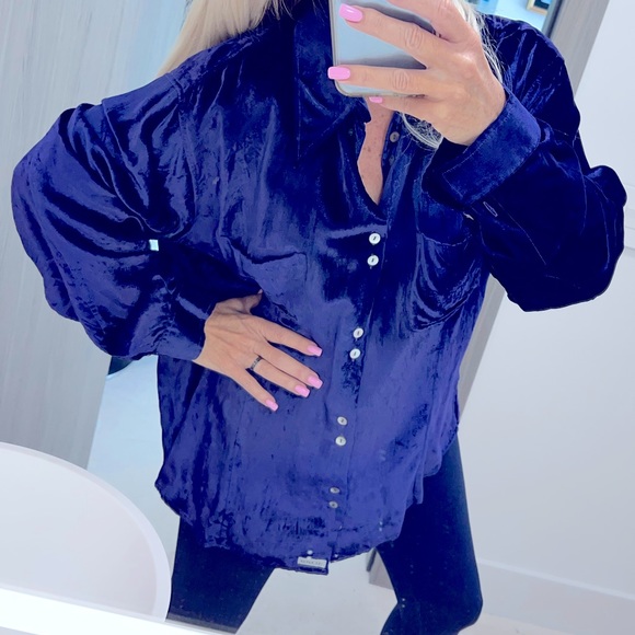 Ted Baker London | Tops | Striking Ted Baker London Purple Velvet ...